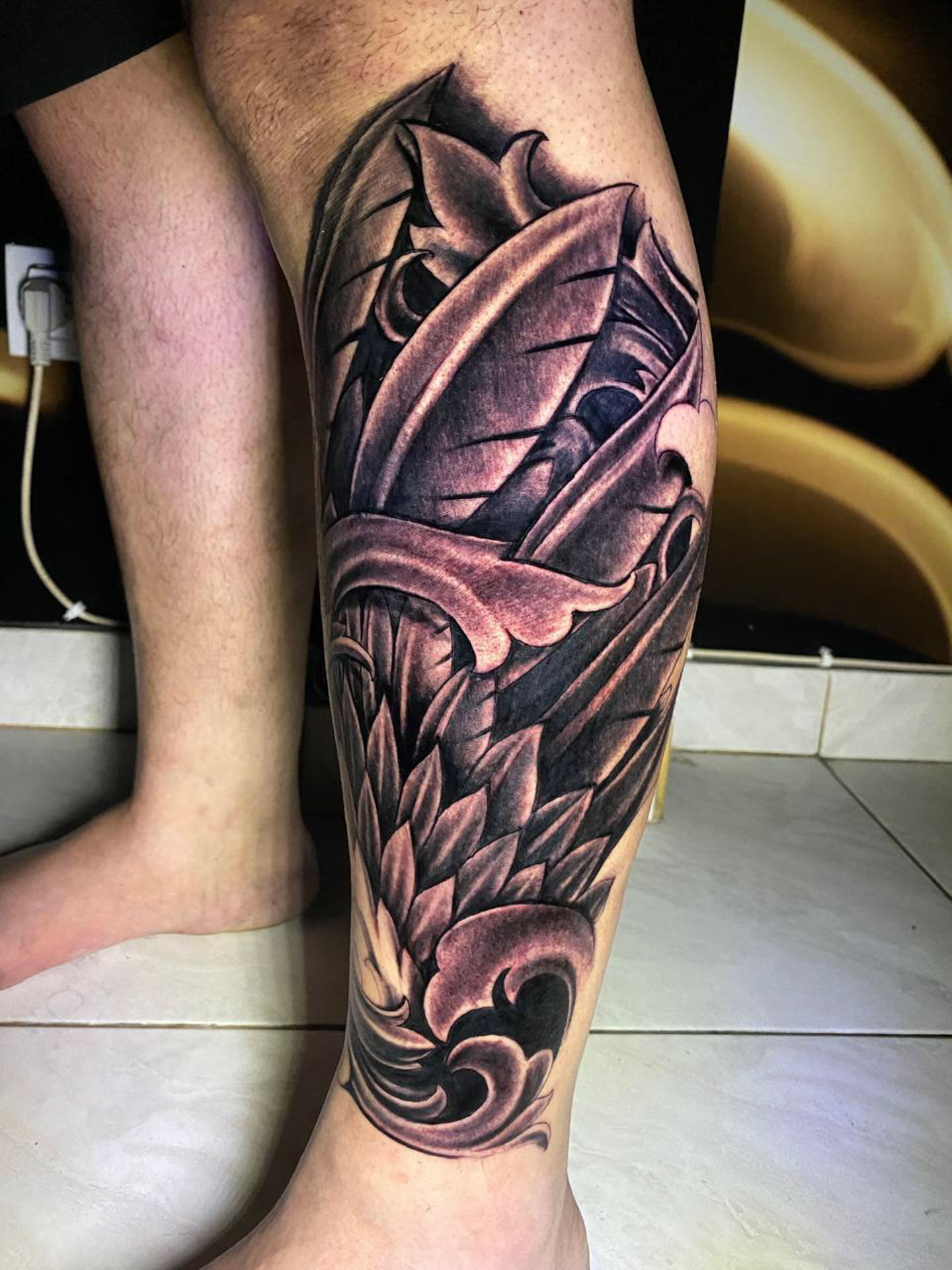 Half Leg Tattoo – Mother Ink Tattoo Studio Bali